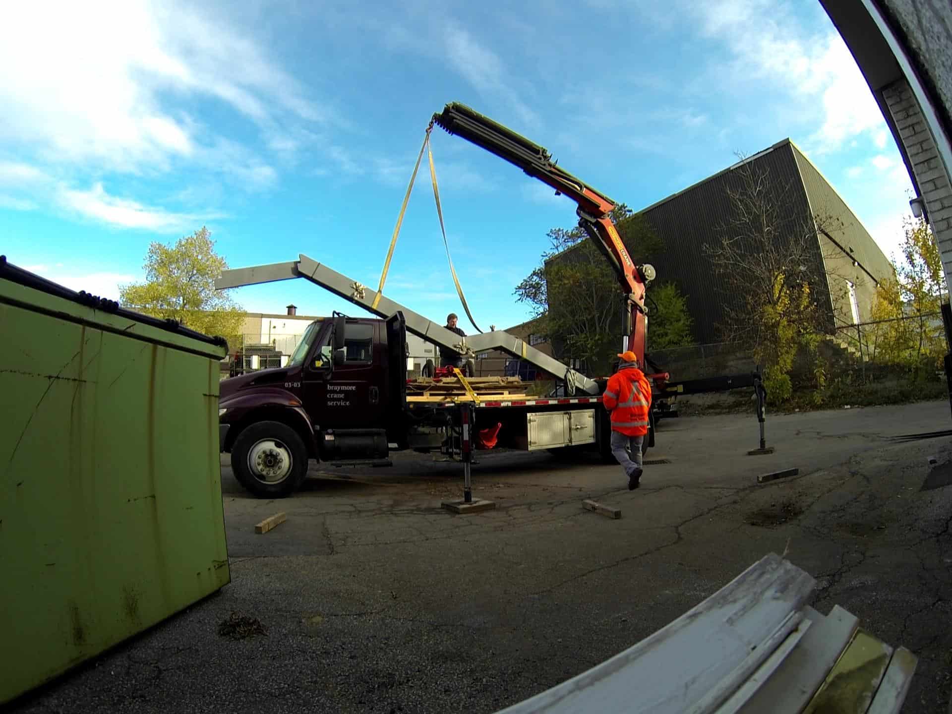 Construction Material Craning - Braymore Crane Rental
